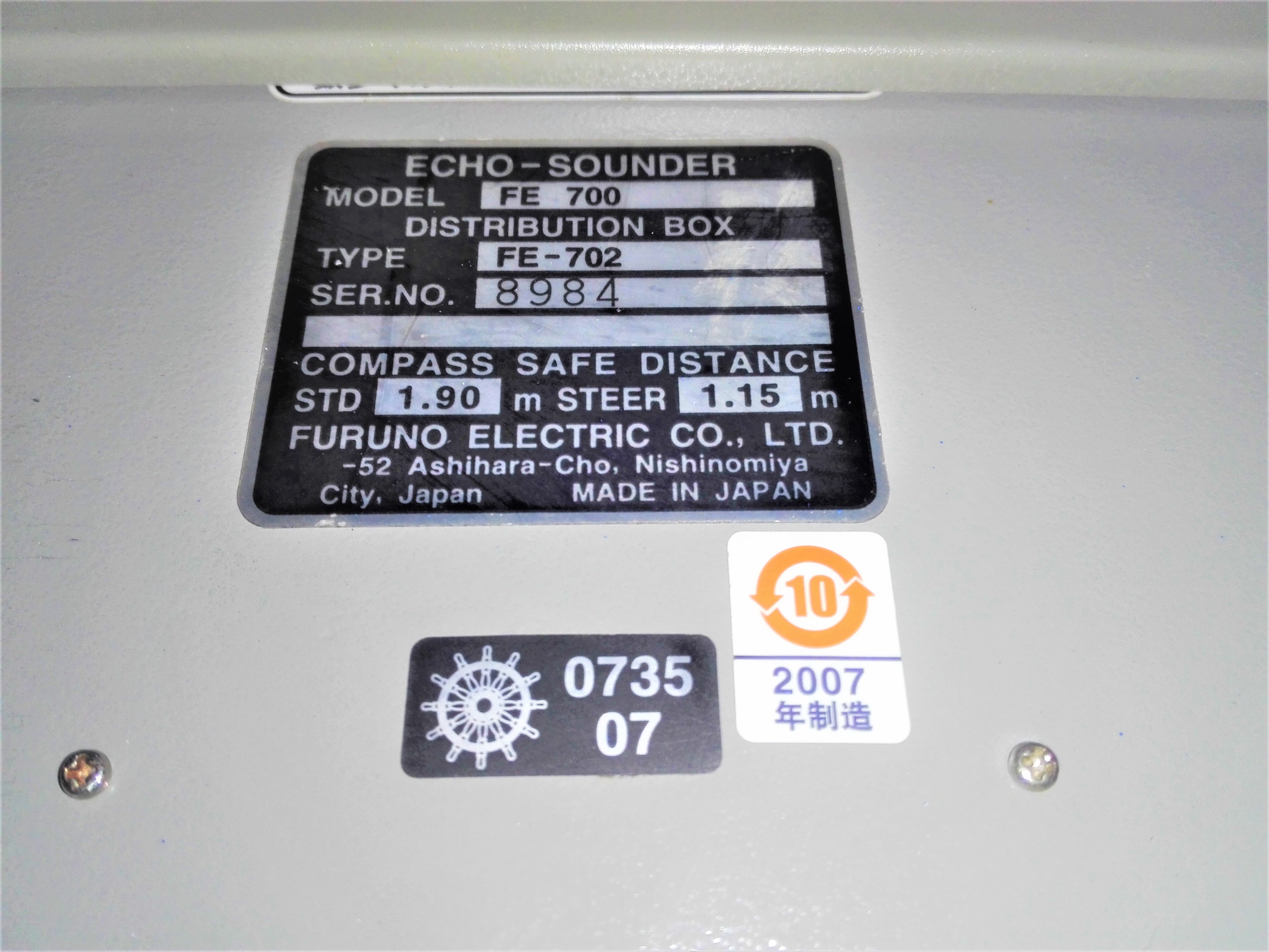 Furuno Echo Sounder FE700 - Jahanara Trading Corporation
